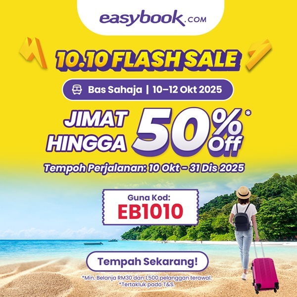 Easybook®(MY)|TERBESAR untuk Bas,Keretapi,Kereta,Pelancongan,Feri ...