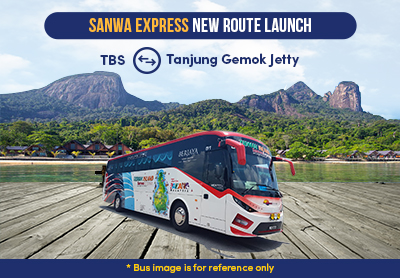 New Route! Go to Tioman Island with Sanwa Express